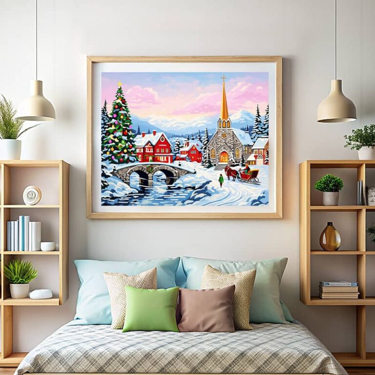 Christmas Day - Christmas Paint by Number Kits for Adults