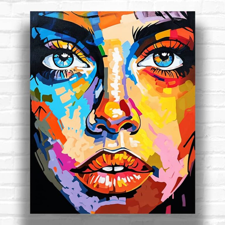 Paint By Numbers People - DIY Value Picture